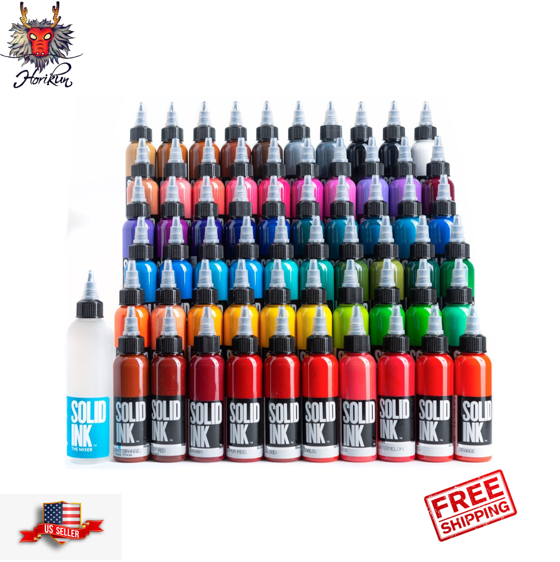 Solid Ink Tattoo Color Ink 1 oz 30ml bottle 100% Authentic Free ...