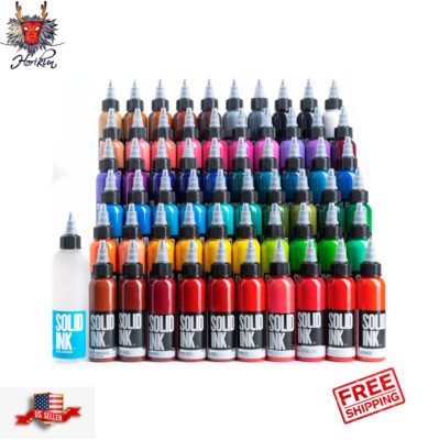 Solid Ink Tattoo Color Ink 1 oz 30ml bottle 100% Authentic Free ...