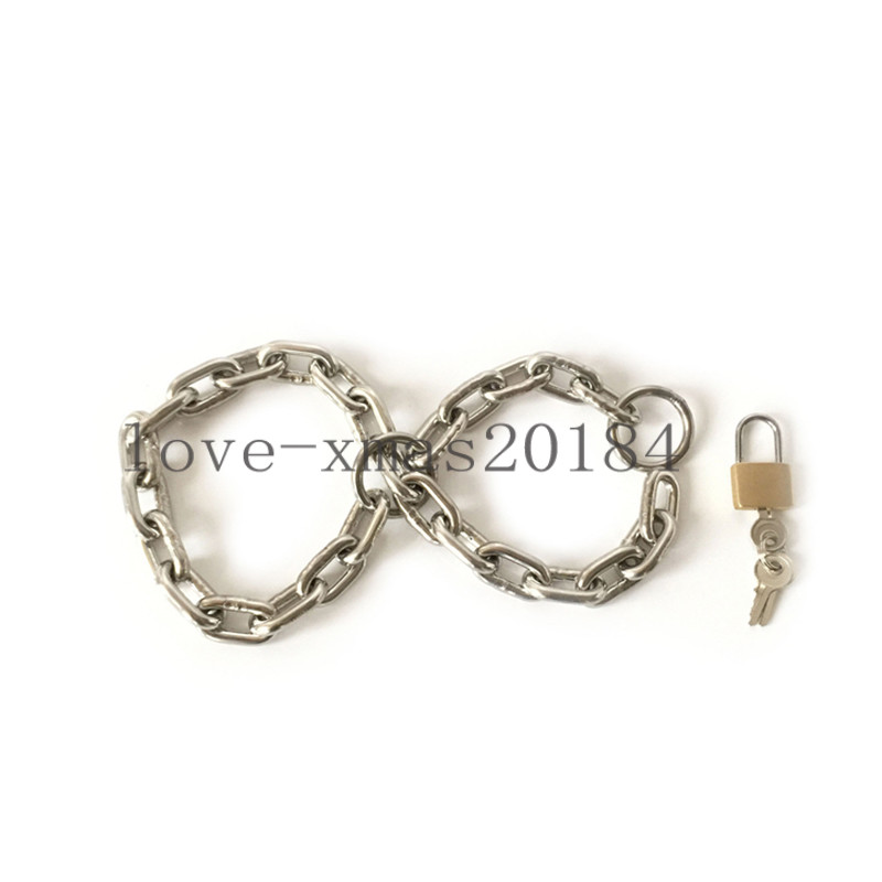New Stainless Steel Purgatory Handcuffs Restraints Wrist Cuffs Shackle ...