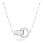 Hollow Pendant Small White Rhodium Plated Necklace 5636497 | eBay