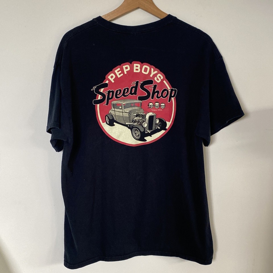 Pep Boys Speed Shop Car Culture Vintage Hot Rod Shirt Size L | eBay