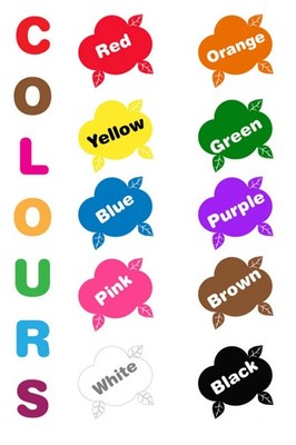 Color Chart | POSTER 24 X 36 | pre-k | eBay