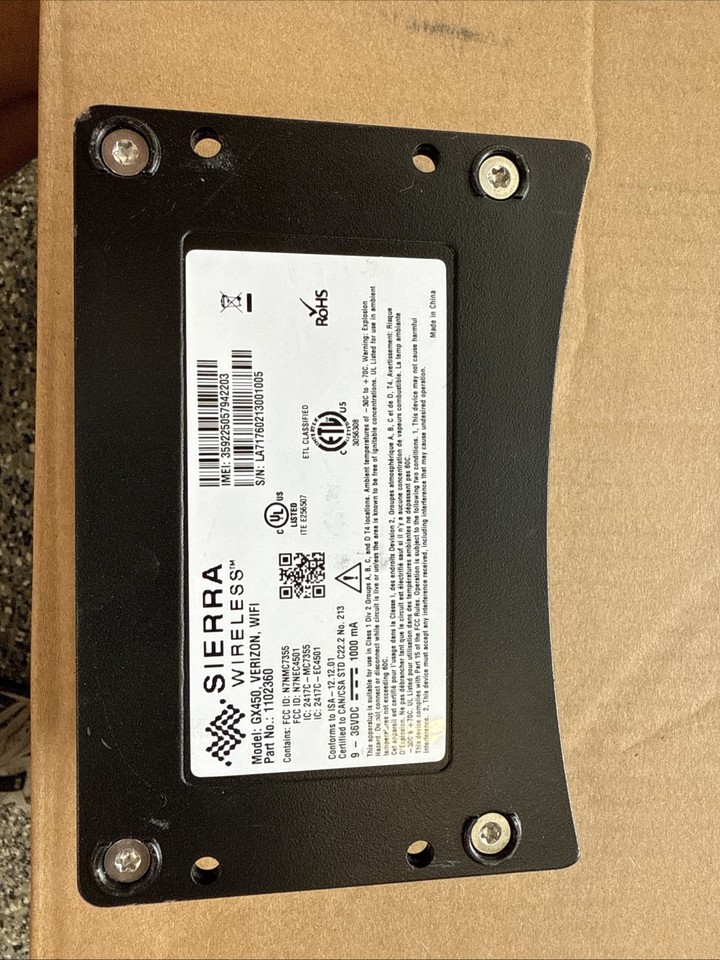 SIERRA Wireless Router AirLink GX450, Verizon, WIFI, GPS Used | eBay