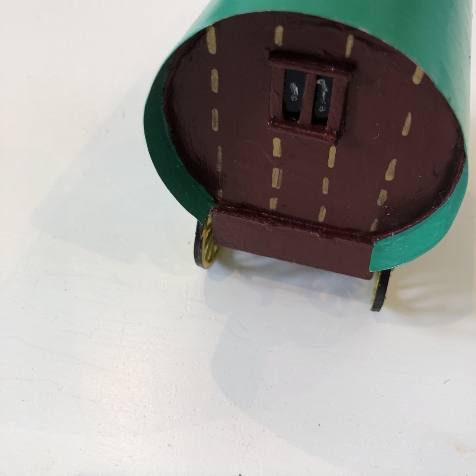 Vintage Lead Gypsy Caravan , Figure, Horse, Donkey , Steps & Chair ...