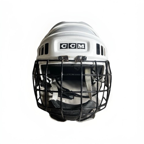 Vintage CCM White Ice Hockey Helmet - SM 15 (READ) | eBay