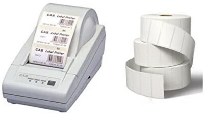 CAS DLP-50 Label Printer for S2000JR Scale, 1Case of Labels LST-8060 ...