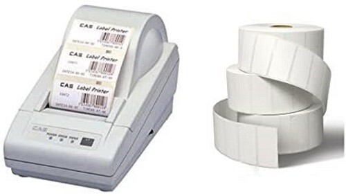 CAS DLP-50 Label Printer for S2000JR Scale, 1Case of Labels LST-8060 ...