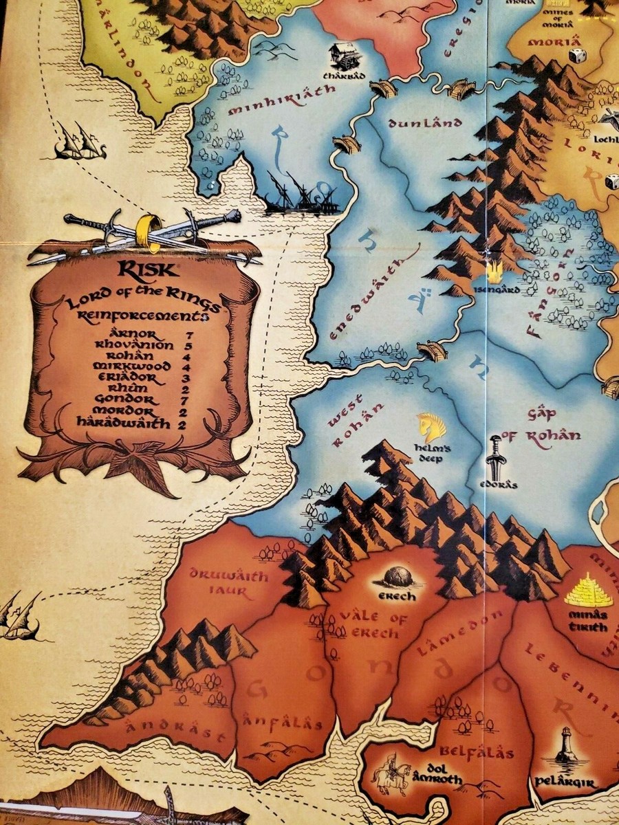 Lord Of The Rings Map Risk