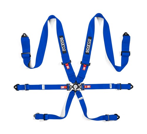 FIA Sparco Competition H-3 6 Point Harness Ultra Light | eBay