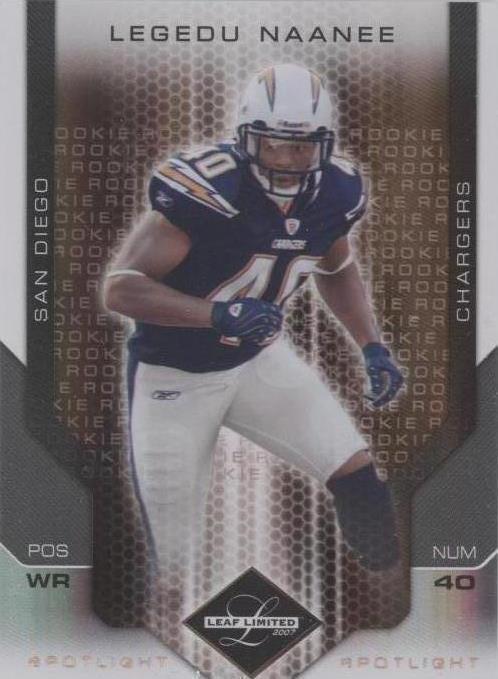 2007 Leaf Limited - Rookie Legedu Naanee #249 Spotlight Bronze /32 (RC ...