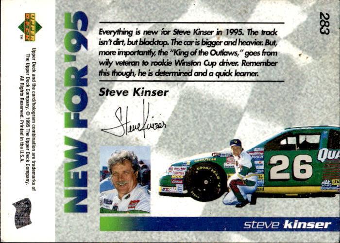 Steve Kinser 1995 Upper Deck #283 King Racing | eBay