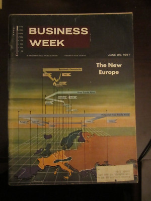 Business Week Magazine June 1957 The New Europe Free Trade Area 65 66 ...