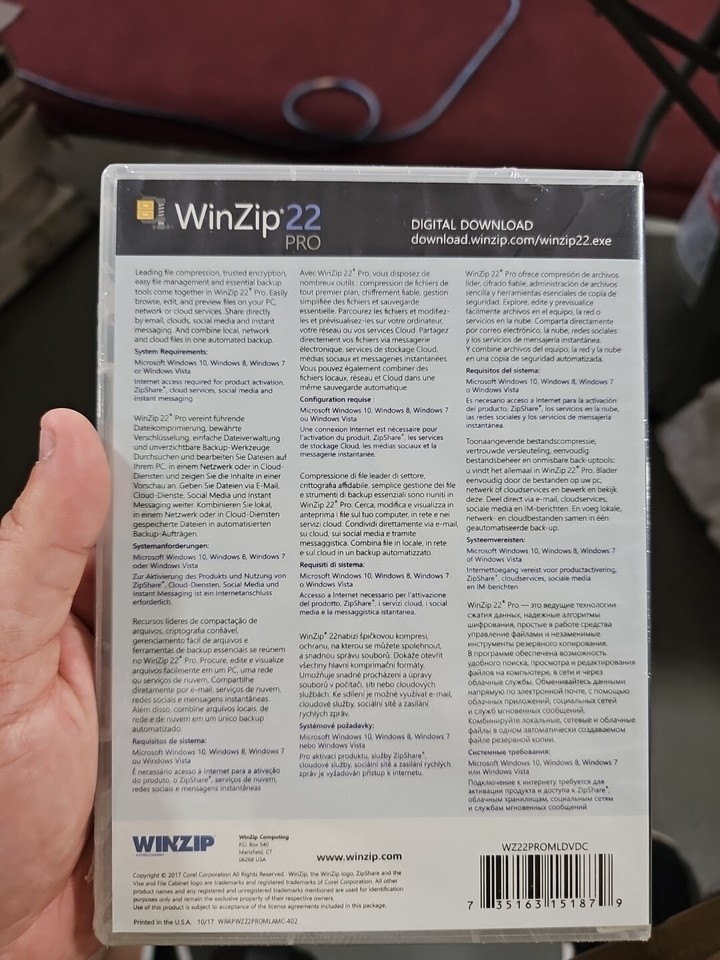 Winzip Pro 22 Software - Brand New | eBay