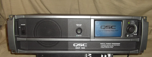 QSC DCP-100 DIGITAL CINEMA PROCESSOR / CROSSOVER / EQ / MONITOR PANEL ...