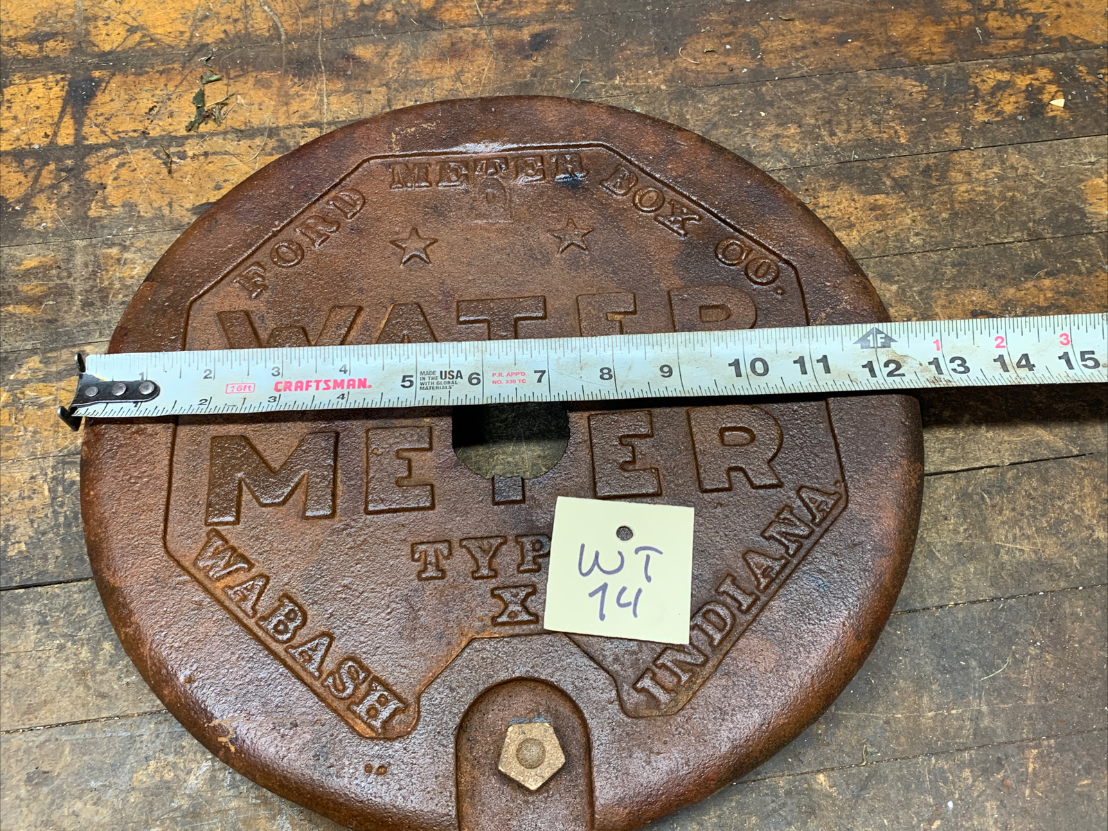 Vintage Cast Iron Water Meter cover | eBay