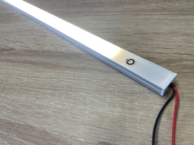 12v LED Bar Light for Campervan, 3 watt, 270L, Touch Switched Warm ...