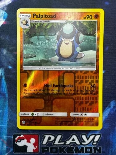 Palpitoad 116/236 Reverse Holo Cosmic Eclipse Pokemon TCG Card NM ...