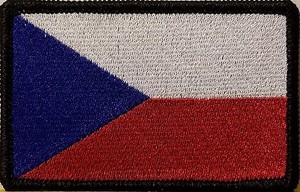 Czech Republic Flag Military Patch With VELCRO® Brand Fastener BLACK Border | eBay