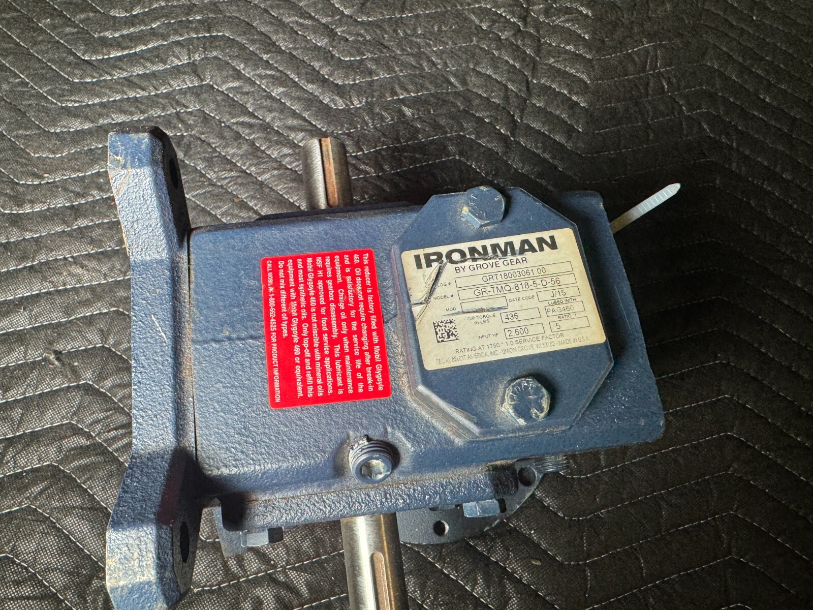 GROVE GEAR GR-TMQ-818-5-D-56 IRONMAN NSMD - RIGHT ANGLE GEAR REDUCER 5: ...