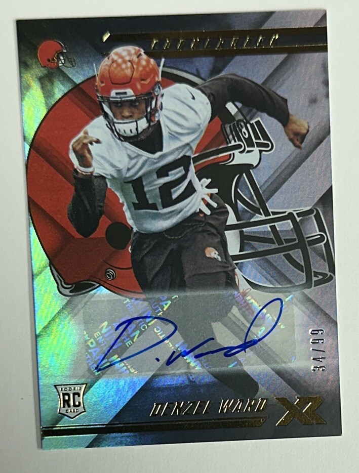 2018 Panini Xr Denzel Ward Rookie RC Auto 34/99 #106 | eBay