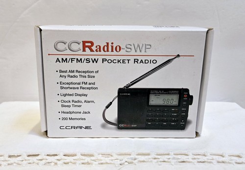 C.Crane CC Radio-SWP AM/FM/SW Pocket Radio Battery Powered New OPENED ...