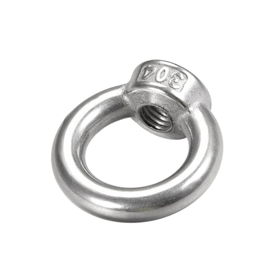 Forged 304 Stainless Steel 12mm Female Thread Lifting Eye Bolt Ring | eBay