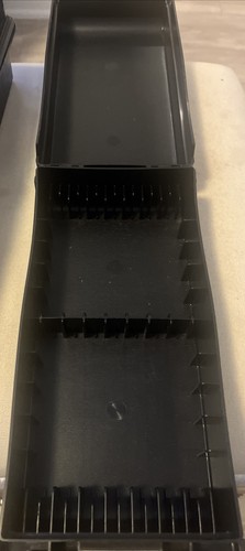 Two Vintage Plastic Audio Cassette Holder Storage Case Holds 15/10 ...