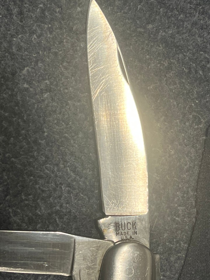 Buck Knife 103 1 Line skinner, Mark McCoun ATS-34 Stag & Buck 317 ...