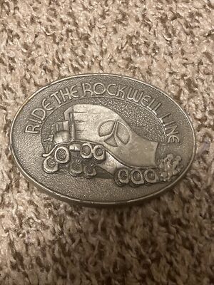 Ride the Rockwell International Truck Driver Belt Buckle Limited ...