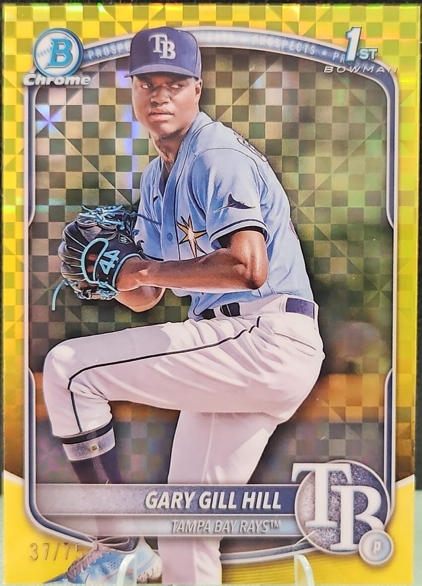 2025 Bowman - Chrome Prospects Gary Gill Hill #BCP-55 Yellow X-Fractor ...