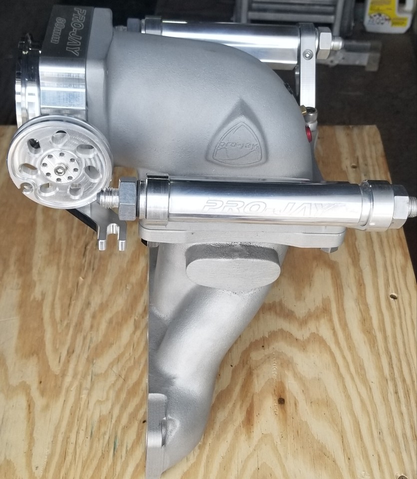Pro-Jay Mazda RX7-13B Intake Manifold + Throttle Body adapter Elbow 4 ...