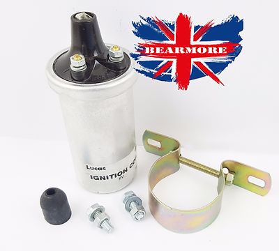 TRIUMPH TIGER CUB, LUCAS 12 VOLT IGNITION COIL, BIKE MOTORCYCLE WITH ...