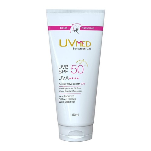 Uvmed Tinted Sunscreen Gel With SPF 50, 50ml | eBay