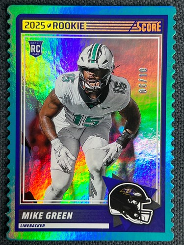 2025 Score Die-Cut #88 Mike Green RC Rookie Ravens 6/10 | eBay