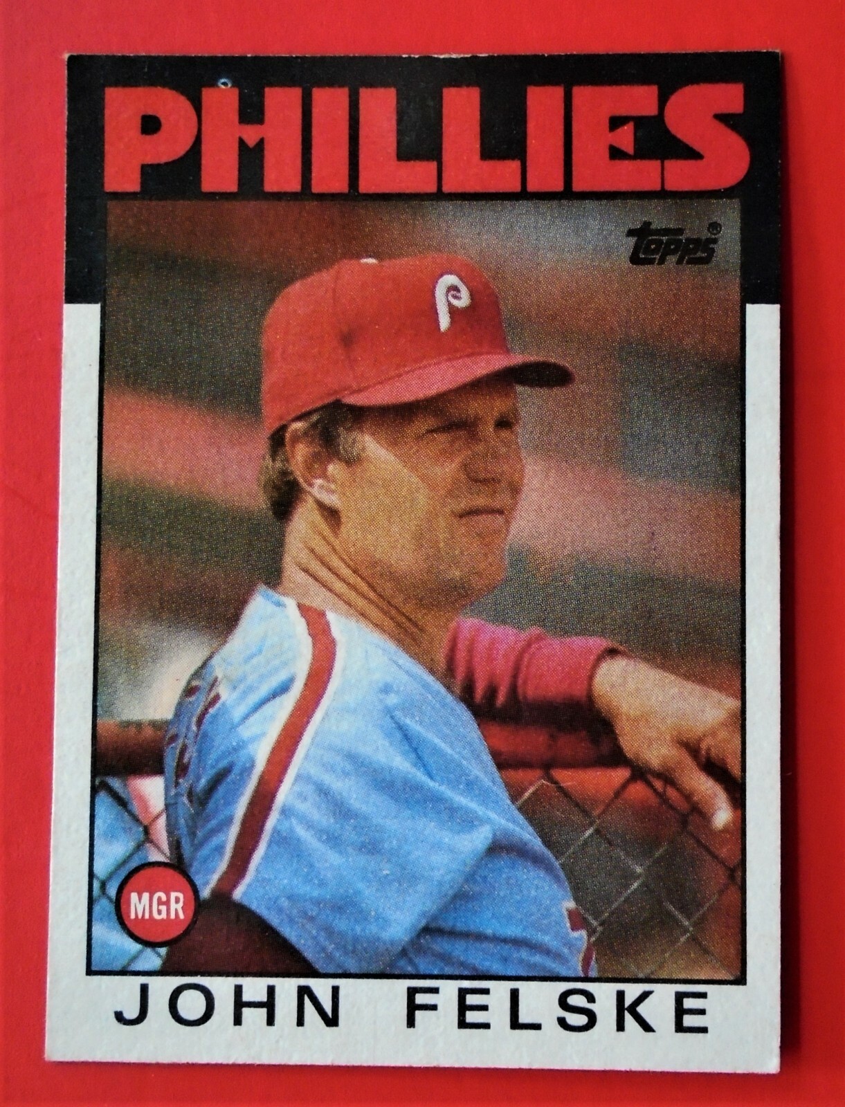 1986 TOPPS - JOHN FELSKE - NEAR MINT - #621 - PHILADELPHIA PHILLIES | eBay