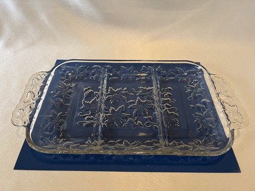 Princess House Fantasia 3-Section Serving Tray Rectangular ~13” Long 7 ...
