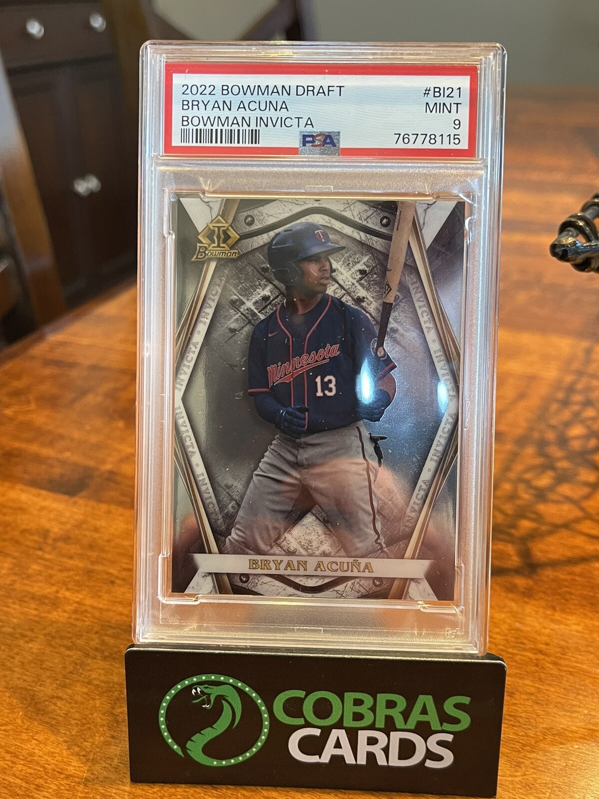 2022 Bowman Chrome Draft Bowman Invicta #BI21 Bryan Acuna PSA 9 | eBay