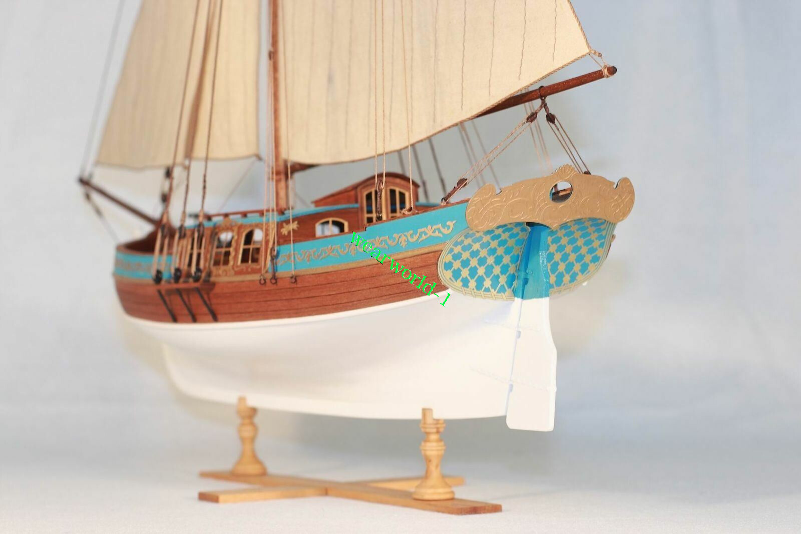 Sweden Yacht Sail Boat Scale 1:24 21" 540 mm Wood Ship Model kit Shi ...