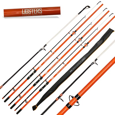 3 x Lidsters Fishing Beachcaster Sea Beach Pier Fishing Rod 12ft 2pc ...