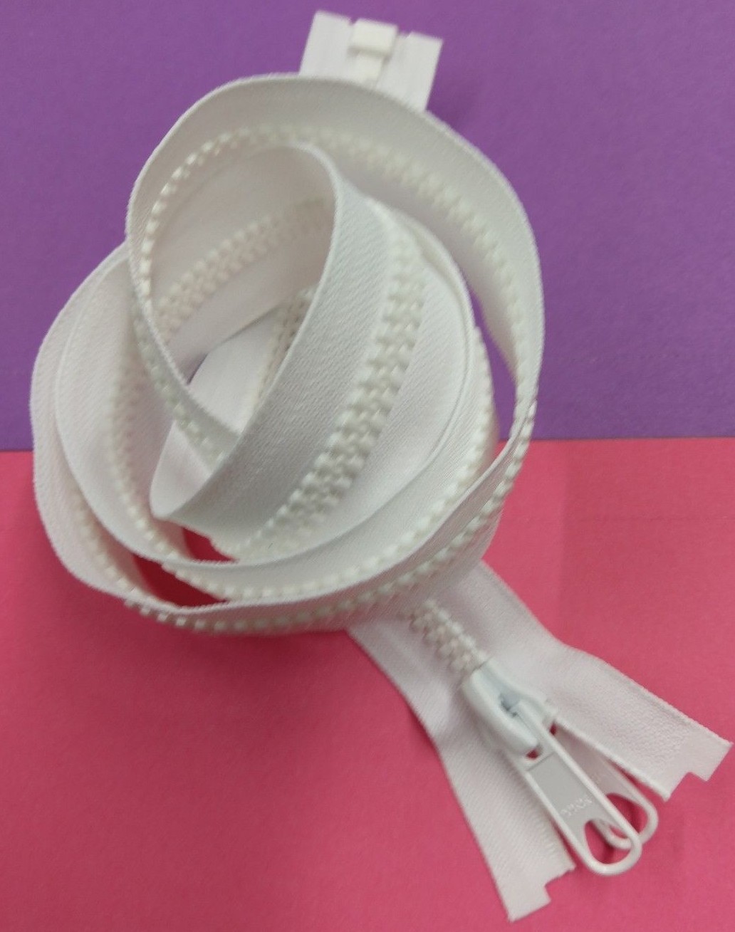 #8 YKK WHITE Marine Separating Zipper White Boat Top UV Rated ...