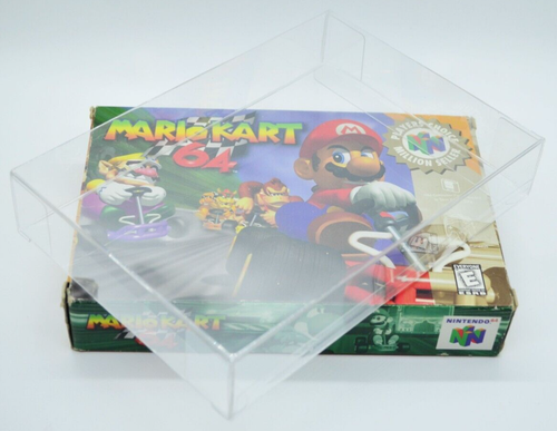 10 Plastic Clear Game Protectors Cases Sleeves Display Box For Nintendo ...