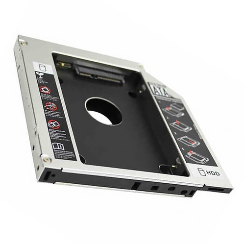 2 .5 Hard Drive Bays Aluminum Alloy Accessory Tray SSD Laptop Disk ...