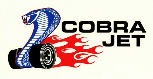 COBRA JET MUSTANG RACING ORIGINAL DECAL / STICKER | eBay