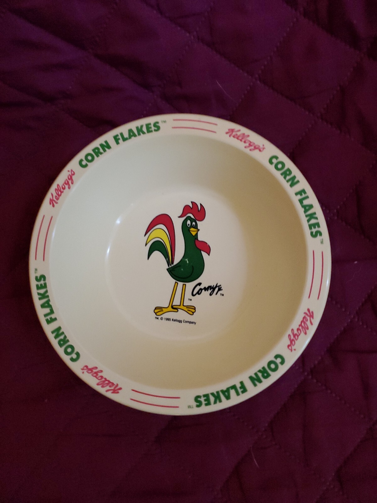 Vintage 1995 Kellogg's Collector Corny Cornelius Rooster Corn Flakes ...