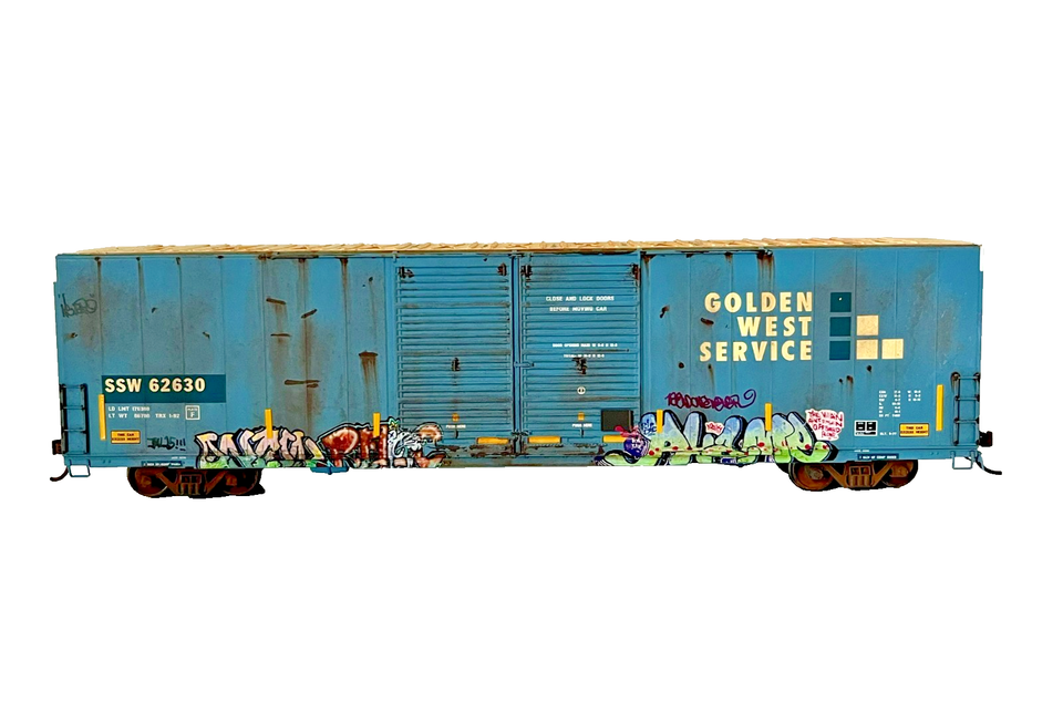 Ho Scale Athearn Weathered 60' FMC High Cube Box Car Graffiti SSW Ex ...