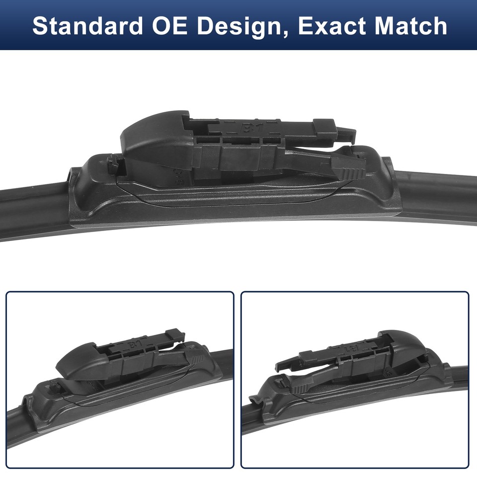 2 Pcs Front Silicone Windshield Wiper Blades for Ford Escape 2013-2019 ...