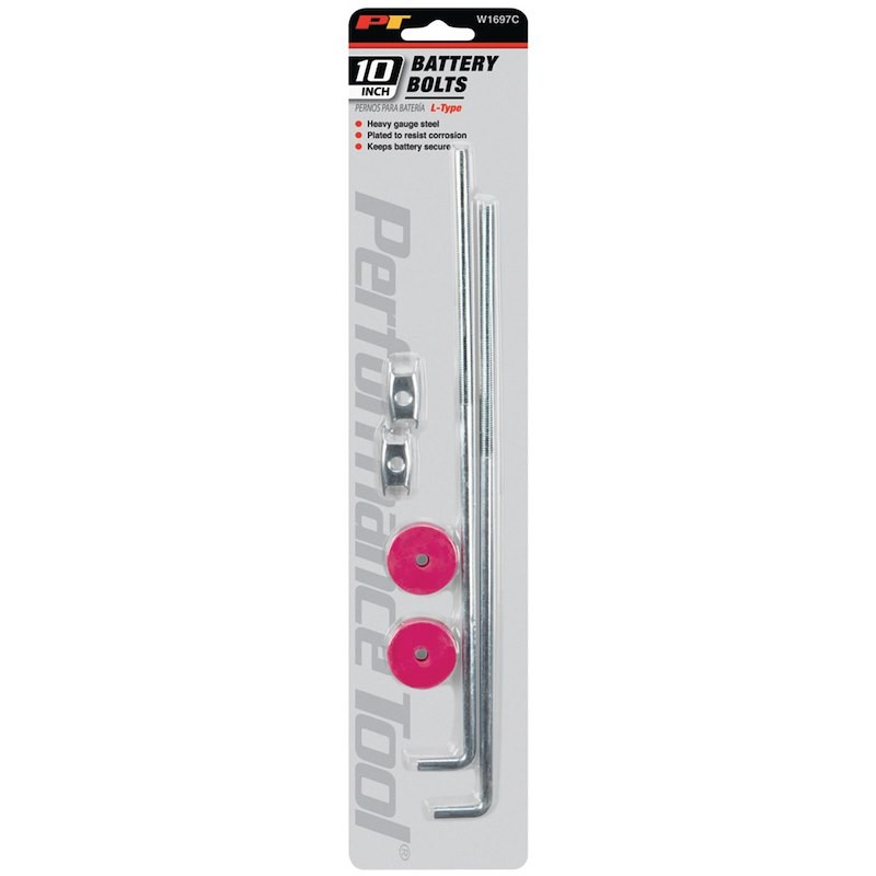 Performance Tool W1697C Battery Hold Down Bolt; L-Type; 10 Inch; Chrome ...