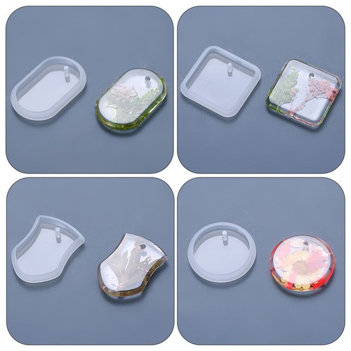 12 Pcs Silicone Key Chain Molds Convenient Keychain Molds Portable ...