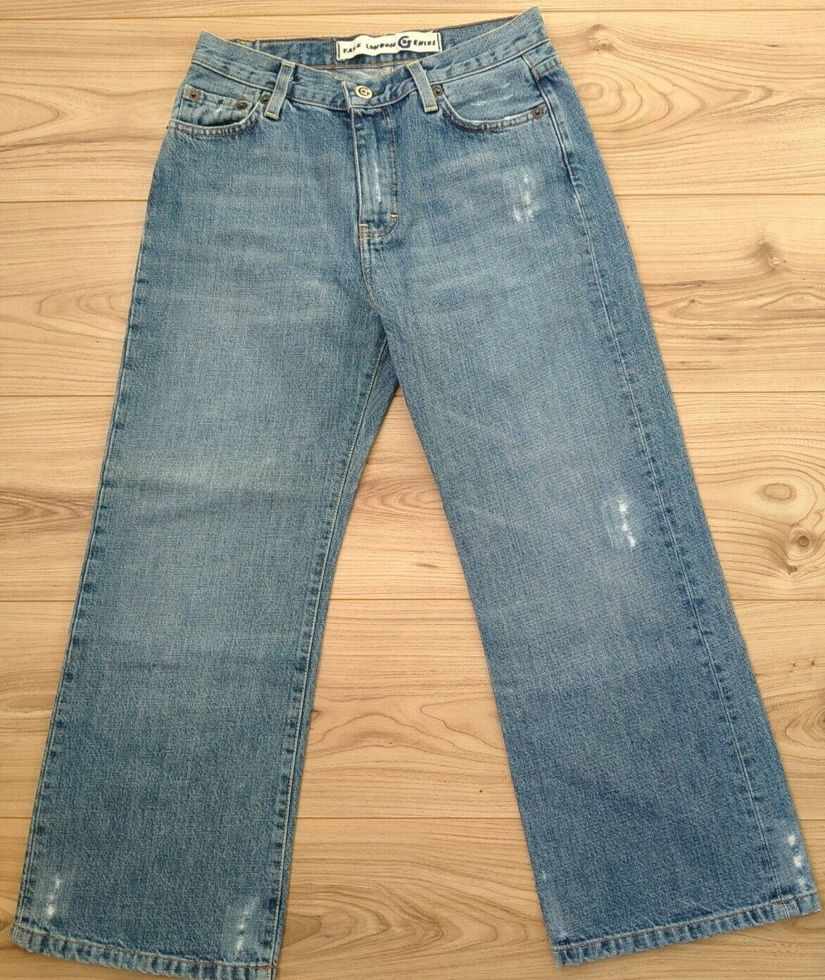 Fake London Genius Straight Leg Factory Distressed Wo… - Gem