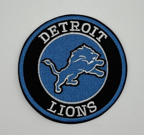 MR ALE NFL 3” Round Detroit Lions Patch Embroidered Iron-On/Sew-On ...
